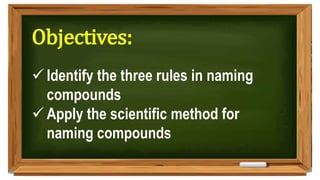 Lesson 6 naming compounds | PPT