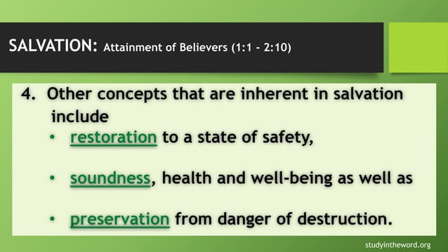 LESSON 6 OVERCOMING OBSTACLES ETERNAL PERSPECTIVE Part 1 1 Peter 1.1 to ...