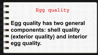 Lesson 6 Physical Structure and Composition of Egg | PPTX