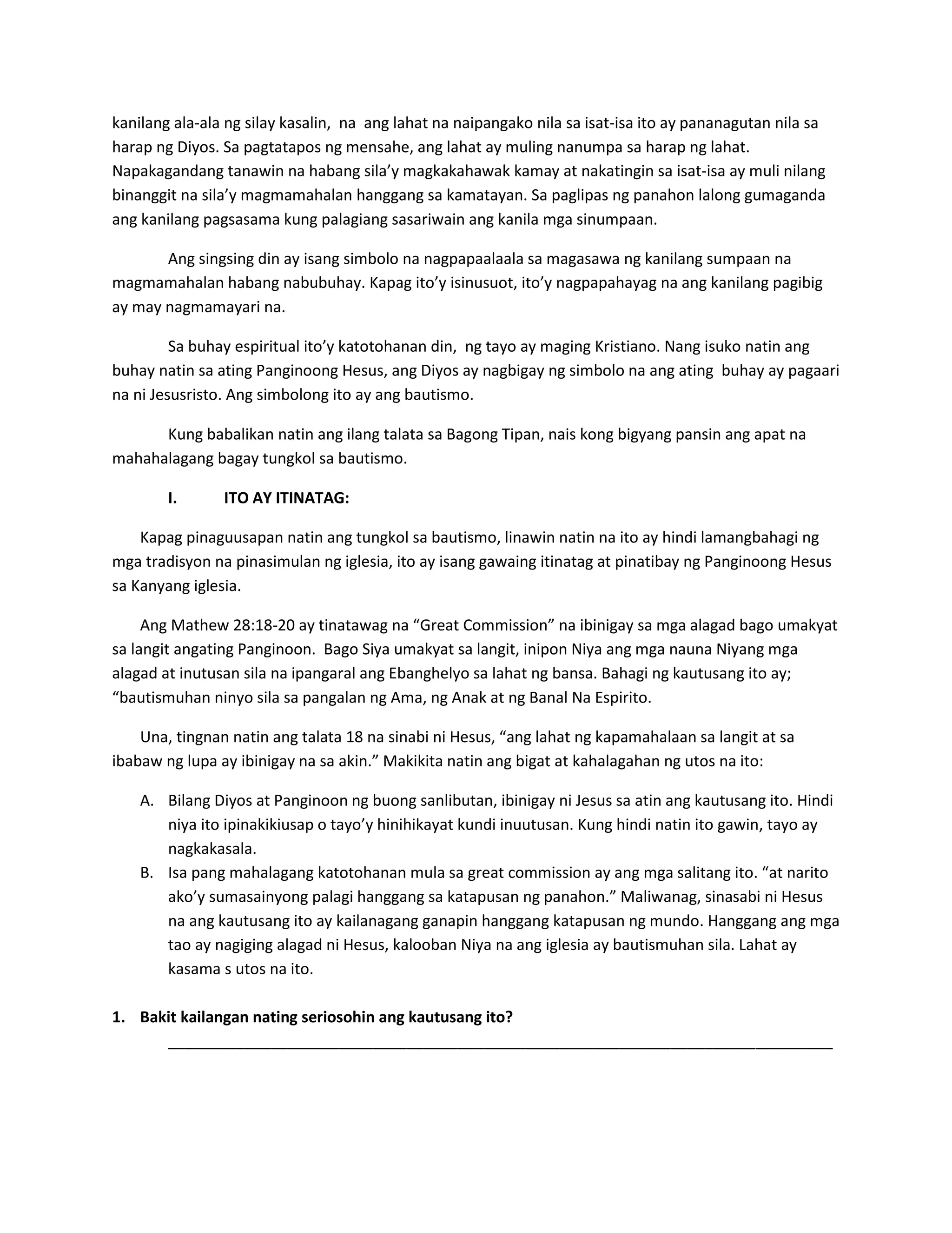 Lesson 6 pre encounter | DOCX