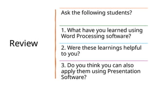 Grade 7 ICT: Presentation Software- MATATAG Curriculum.pptx