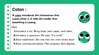 Punctuation and its Use in English Grammar | PDF