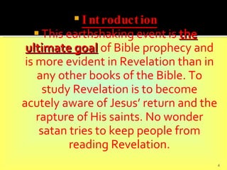 Lesson 6 Revelation Seminars Revelations Glorious Rapture | PPT