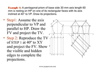 Lesson 6 Projections of Solids - Part III | PPT