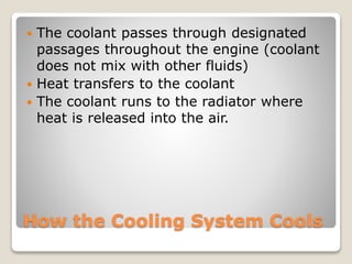 Lesson 6 the cooling system | PPTX