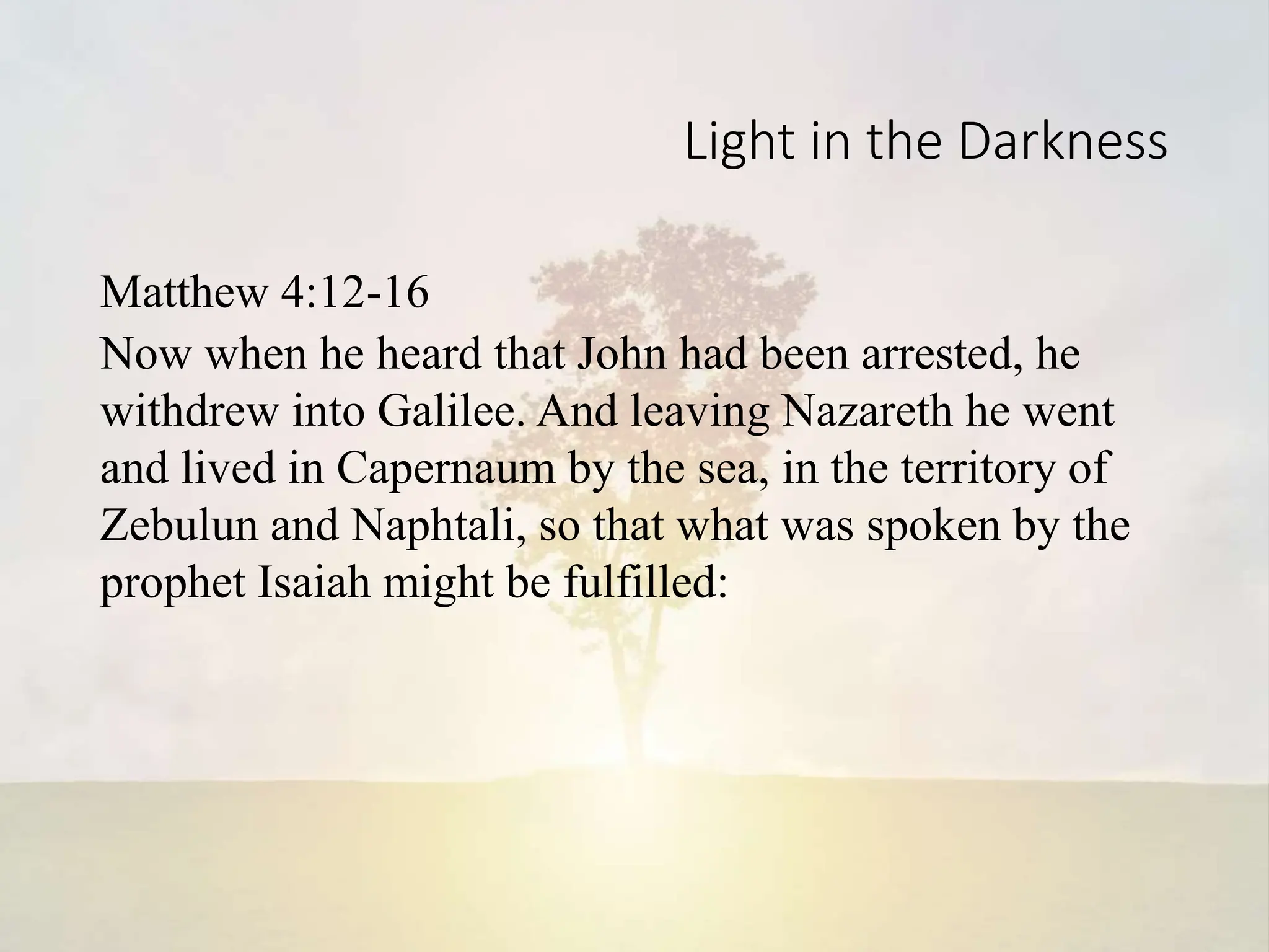 Lesson 6; The Kingdom & His Kingdom (Matt 4;12-25) | PPTX