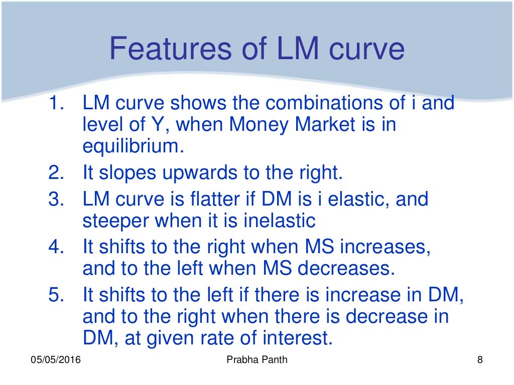 The LM curve