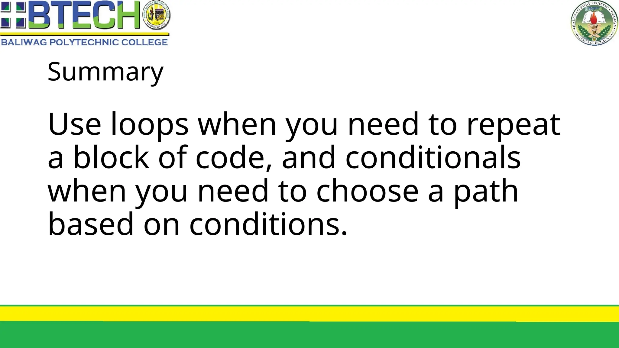 Lesson 6 Understanding Loops and Conditional Statements.pptx Lesson 6 Understanding Loops and Conditional Statements.pptx