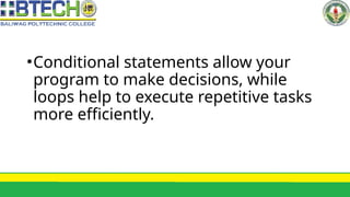 Lesson 6 Understanding Loops and Conditional Statements.pptx