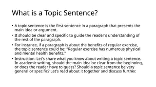 Comprehensive Guide to Writing Effective Paragraphs and Sentences | PPTX