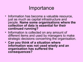 Lesson 6 value & importance of information | PPT