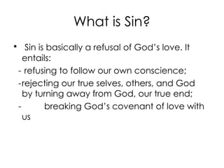 LESSON 6 What is SIN in the Catholic understabding | PPT