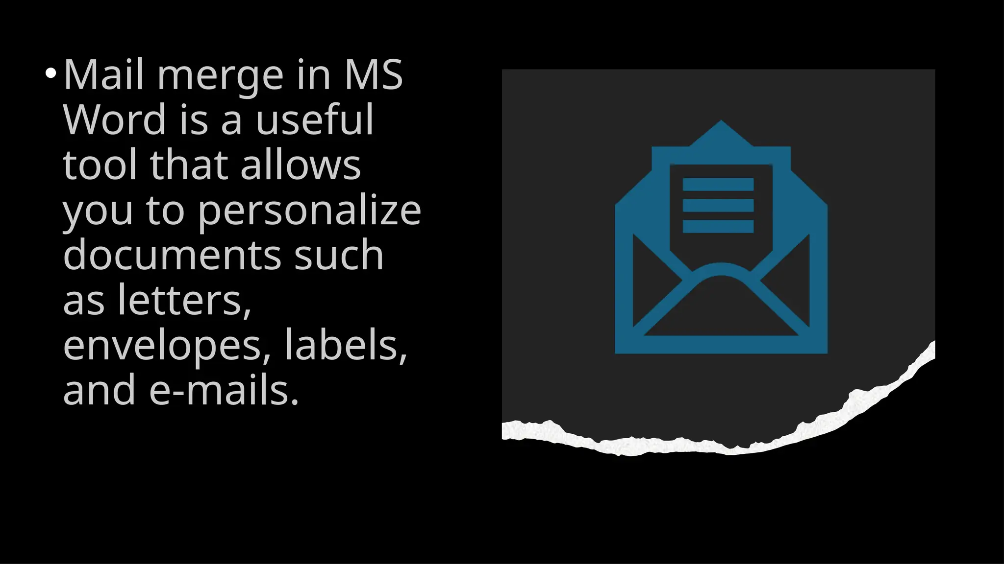 Grade 7 ICT: Word Processing Software (Mail Merge & Reference).pptx ...