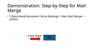 Grade 7 ICT: Word Processing Software (Mail Merge & Reference).pptx ...
