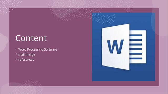 Grade 7 ICT: Word Processing Software (Mail Merge & Reference).pptx MATATAG Curriculum | PPTX ...