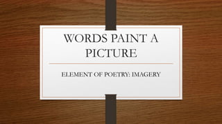 Imagery in Poetry | PPTX