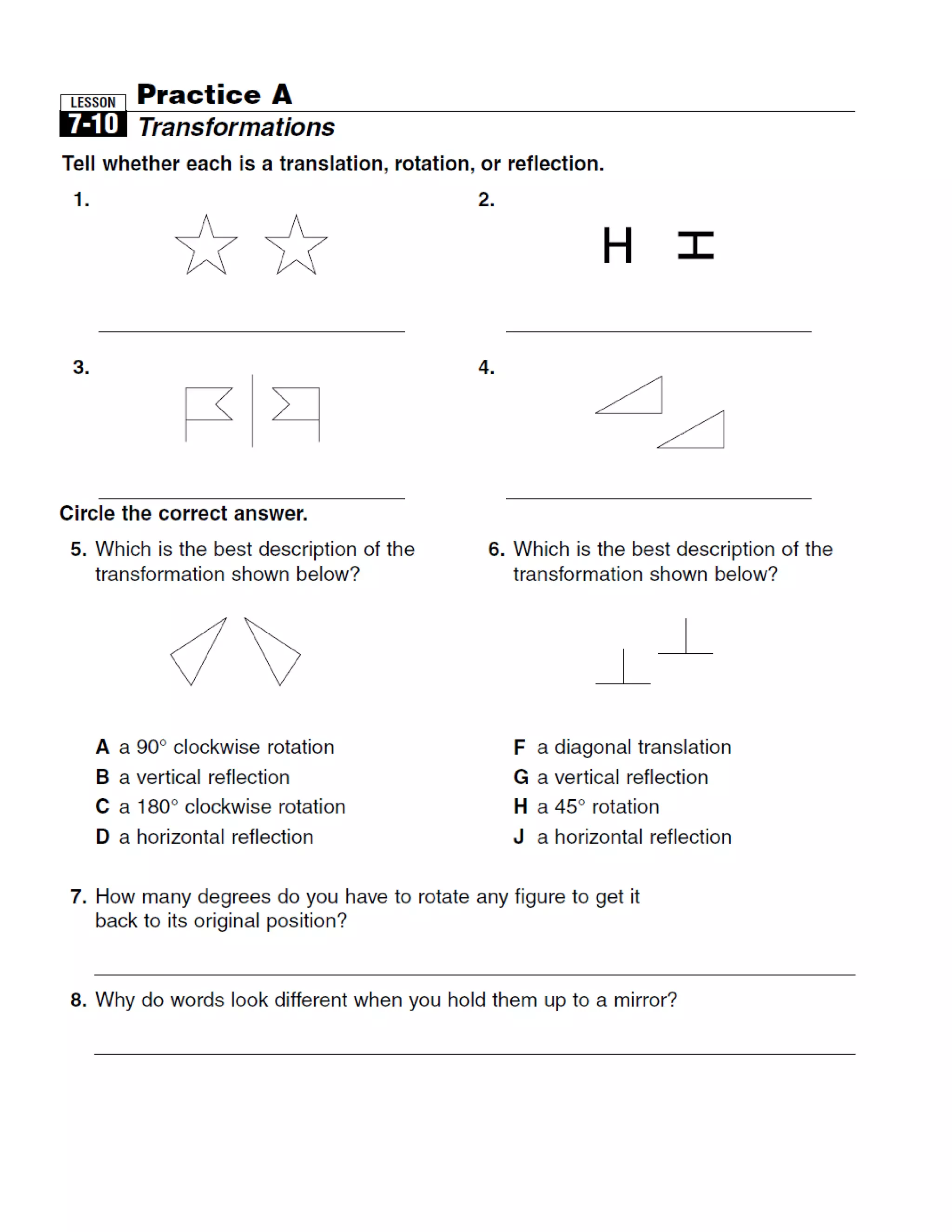 Lesson 7 10 transformations | DOC