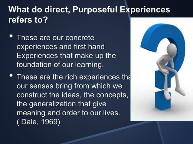 Direct, Purposeful Experiences (EdTech) | PPTX | Primary Education ...
