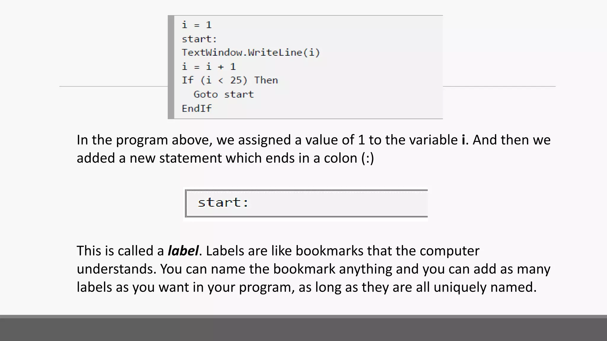 Small Basic Branching And Loop Pptx