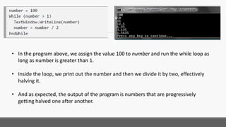 Small Basic - Branching and Loop | PPTX