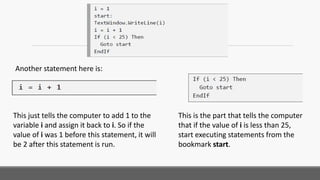 Small Basic - Branching and Loop | PPTX | Programming Languages | Computing