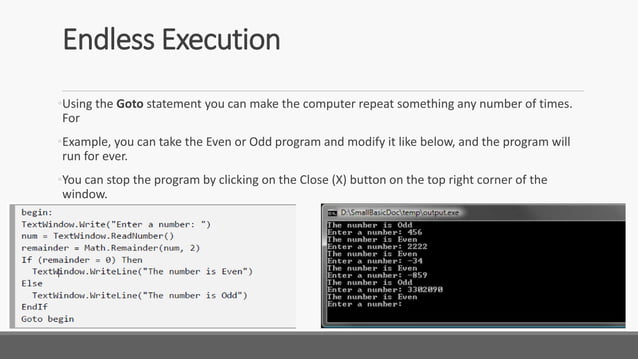 Small Basic - Branching and Loop | PPTX | Programming Languages | Computing