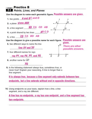 Lesson 7 1 points lines planes | DOC