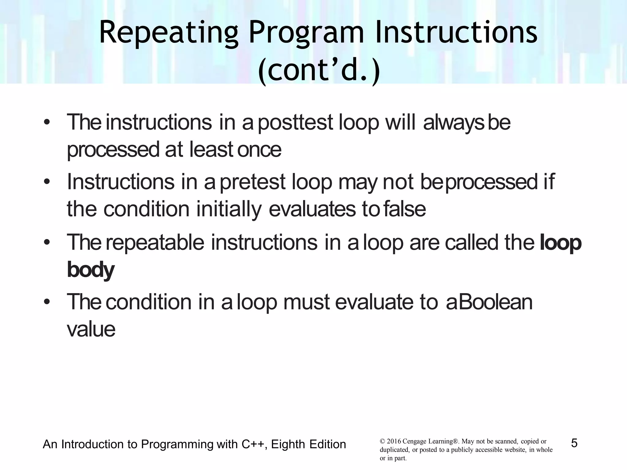 Lesson 7.1 repitition structure | PPT