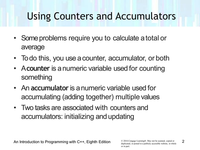 Lesson 7.2 using counters and accumulators | PDF | Programming Languages | Computing