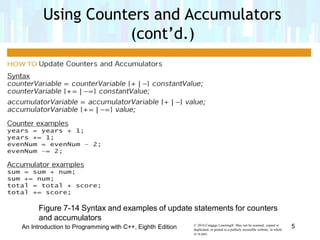 Lesson 7.2 using counters and accumulators | PDF