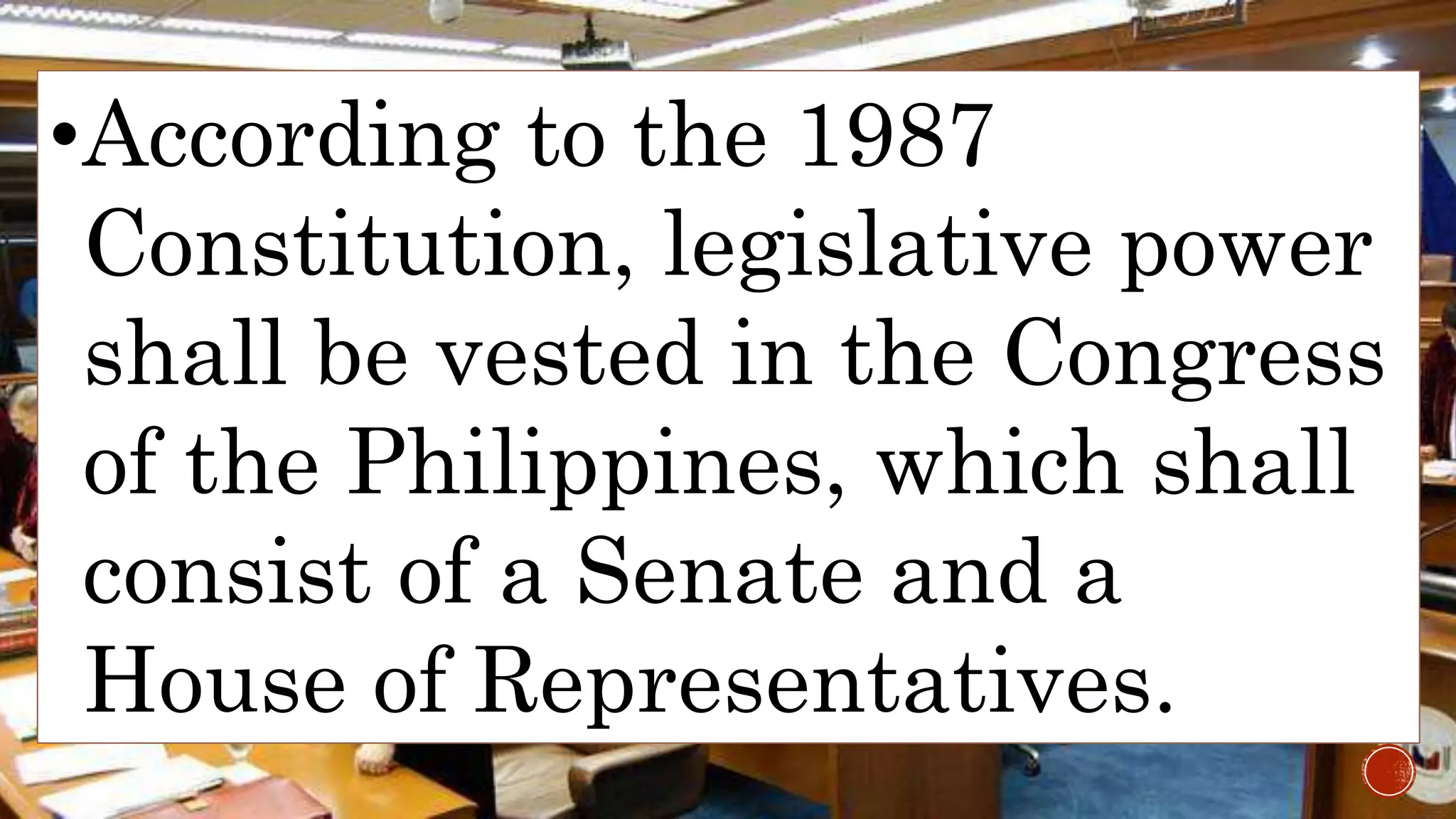 THE ROLES AND POWER OF LEGISLATIVE BRANCH | PPTX