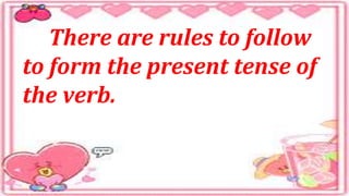 Simple Present Tense of the Verb | PPTX
