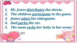 Simple Present Tense of the Verb | PPTX