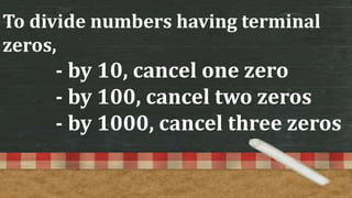 DIVIDING WITH ZEROS | PPTX