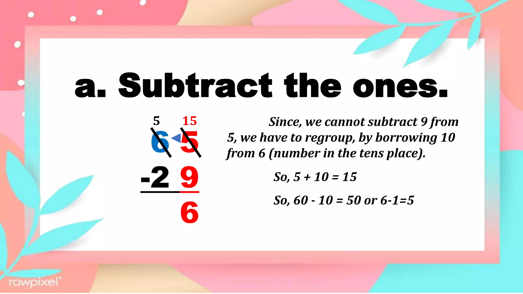 Subtraction with Regrouping | PPTX