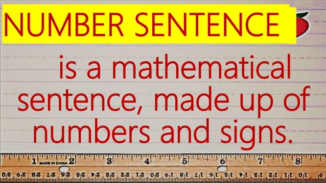 NUMBER SENTENCES AND PATTERNS | PPTX
