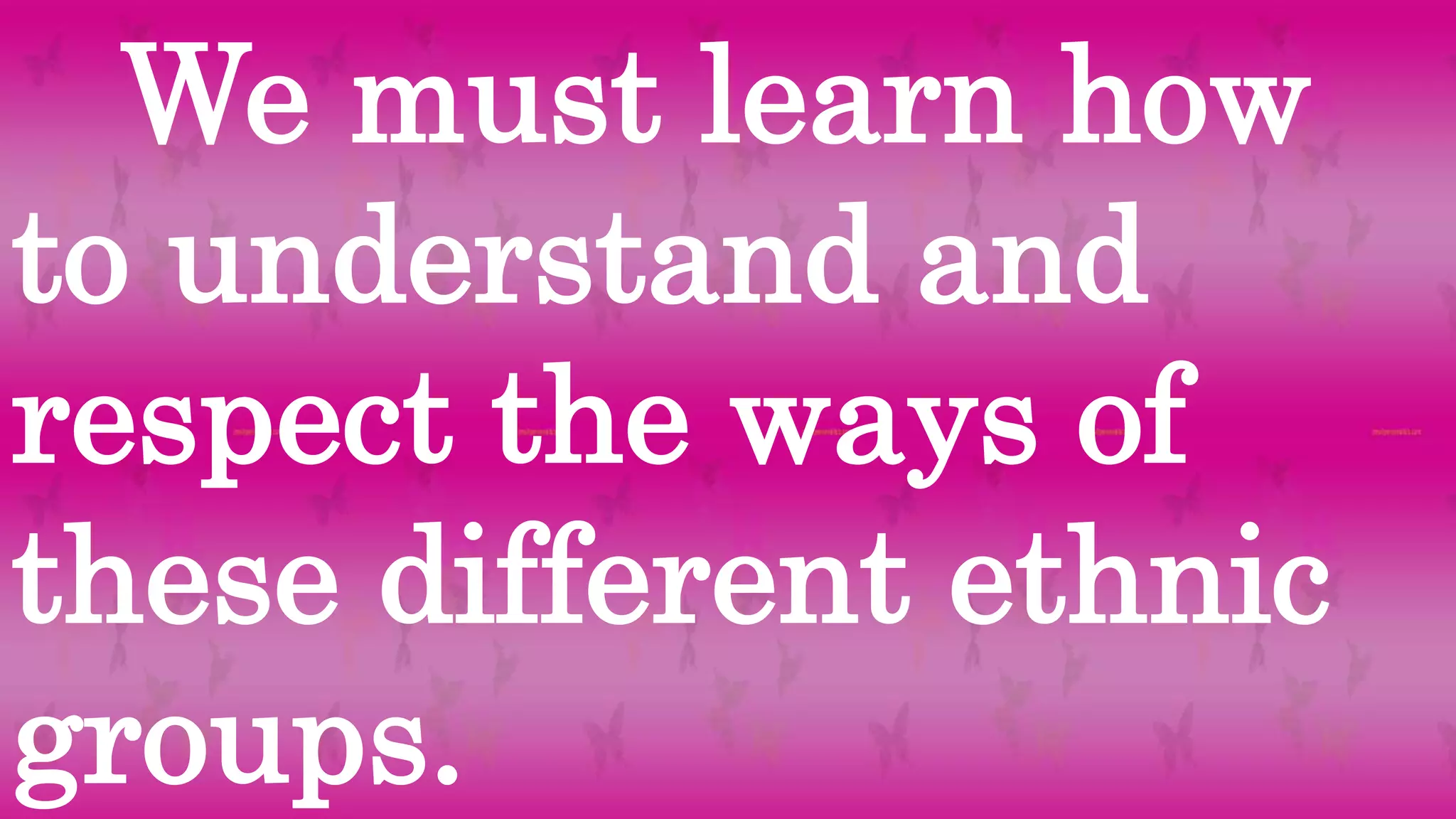 Respecting Different Cultures | PPTX