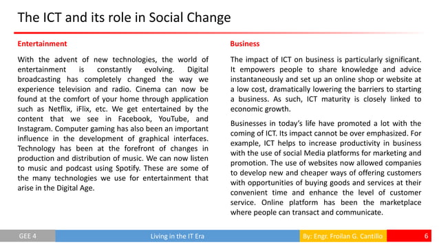 Living in the IT Era - Lesson 7.pptx | Internet | Computing