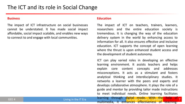 Living in the IT Era - Lesson 7.pptx | Internet | Computing