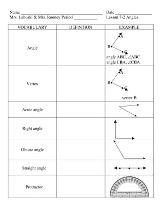 Lesson 7 2 angles | DOC