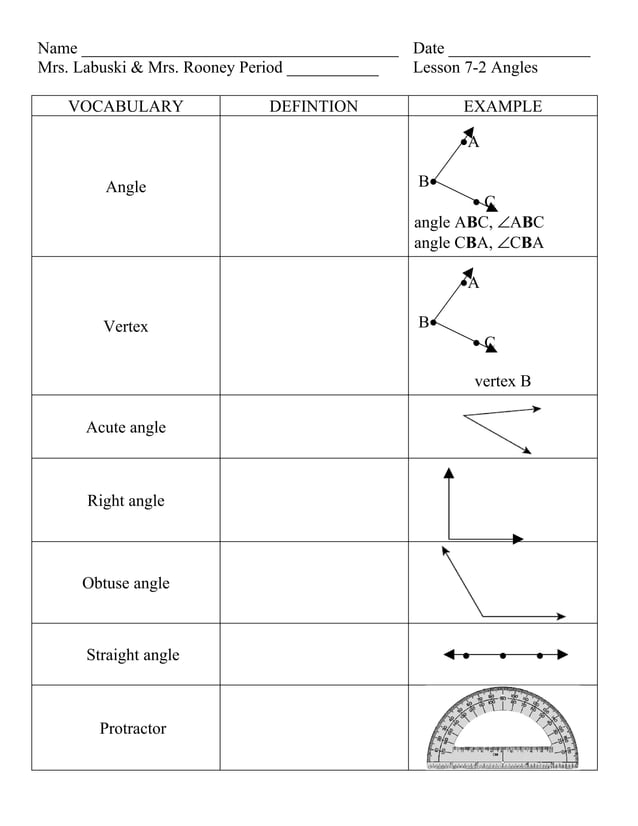 Lesson 7 2 angles | PDF
