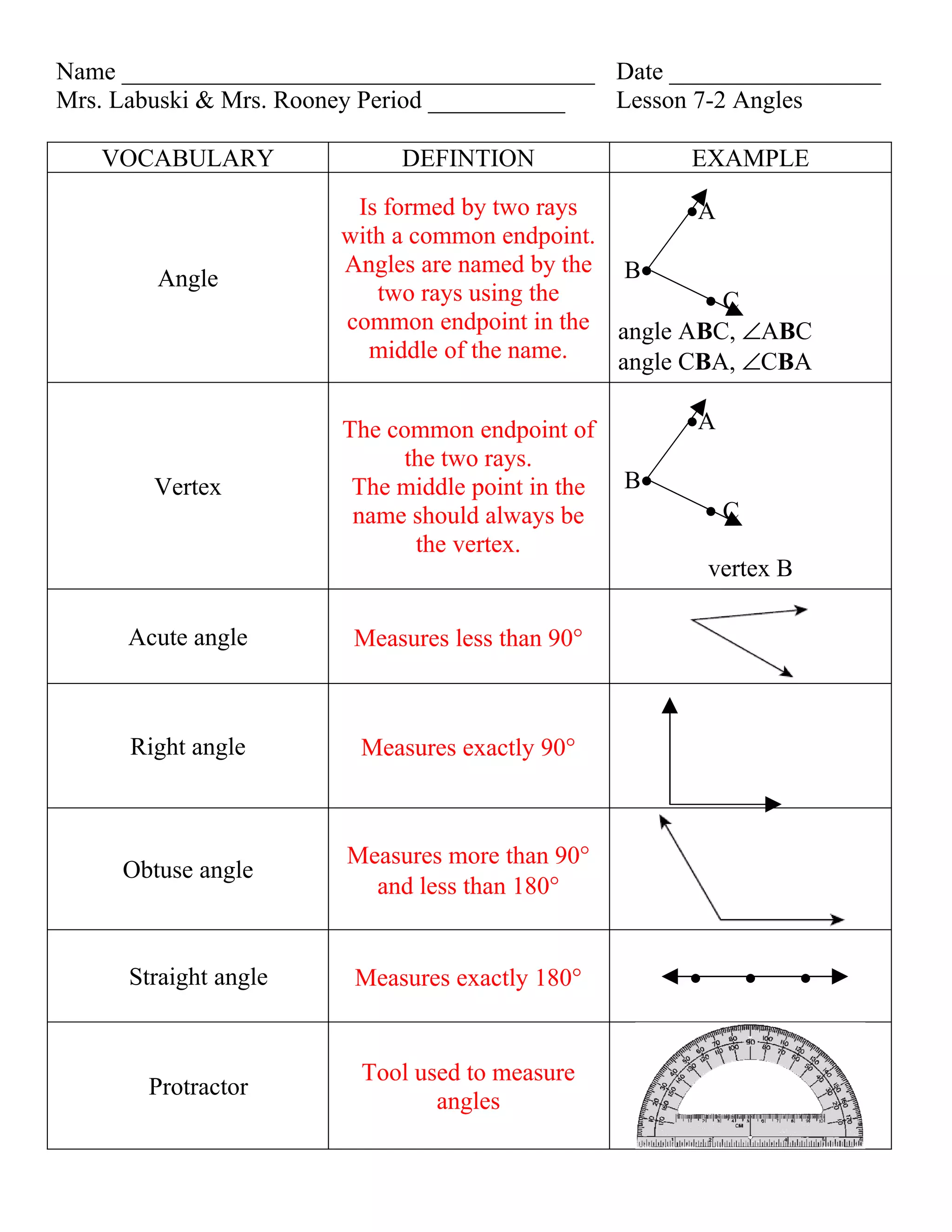 Lesson 7 2 angles | DOC
