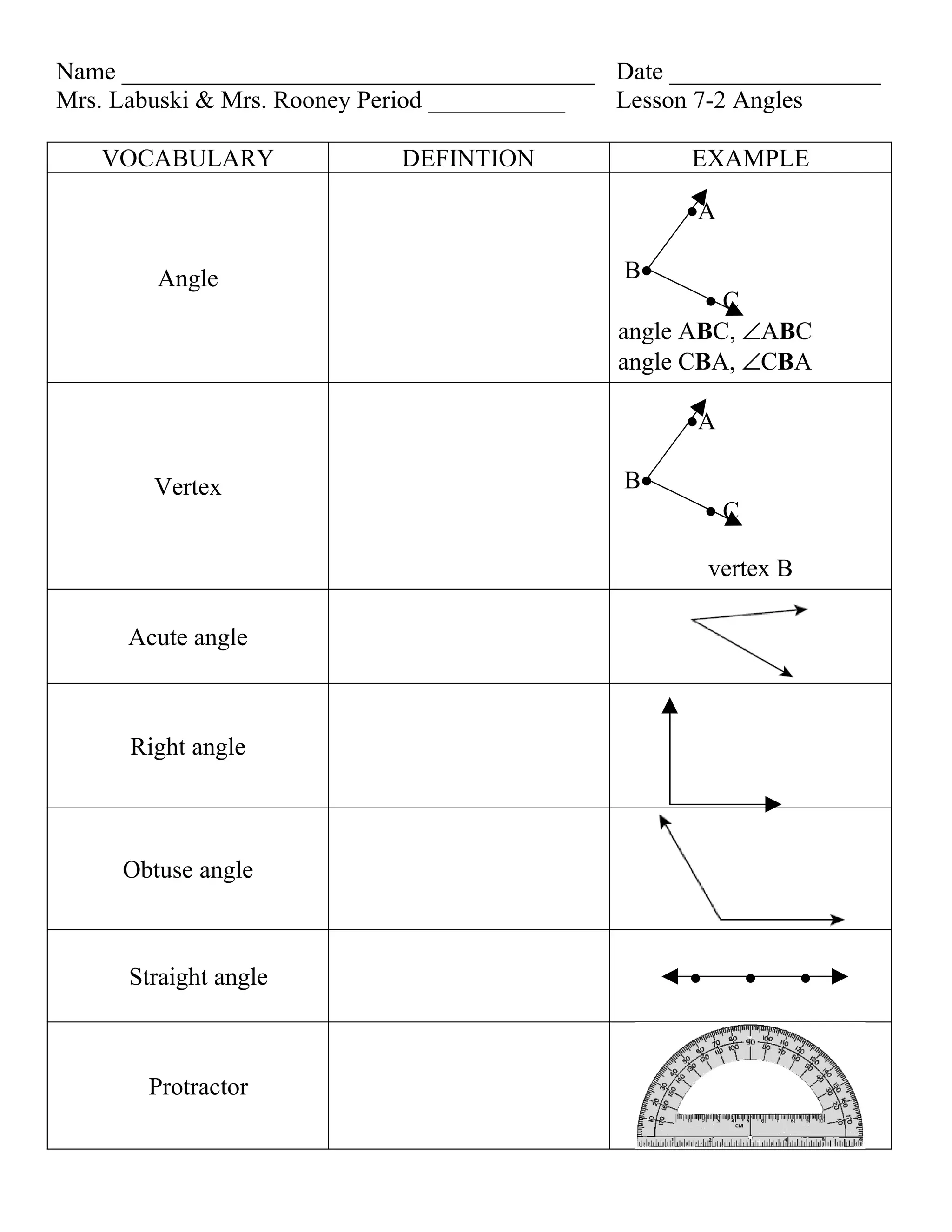 Lesson 7 2 angles | DOC