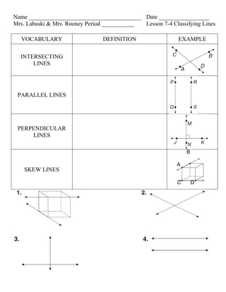 Lesson 7 4 classifying lines | PDF