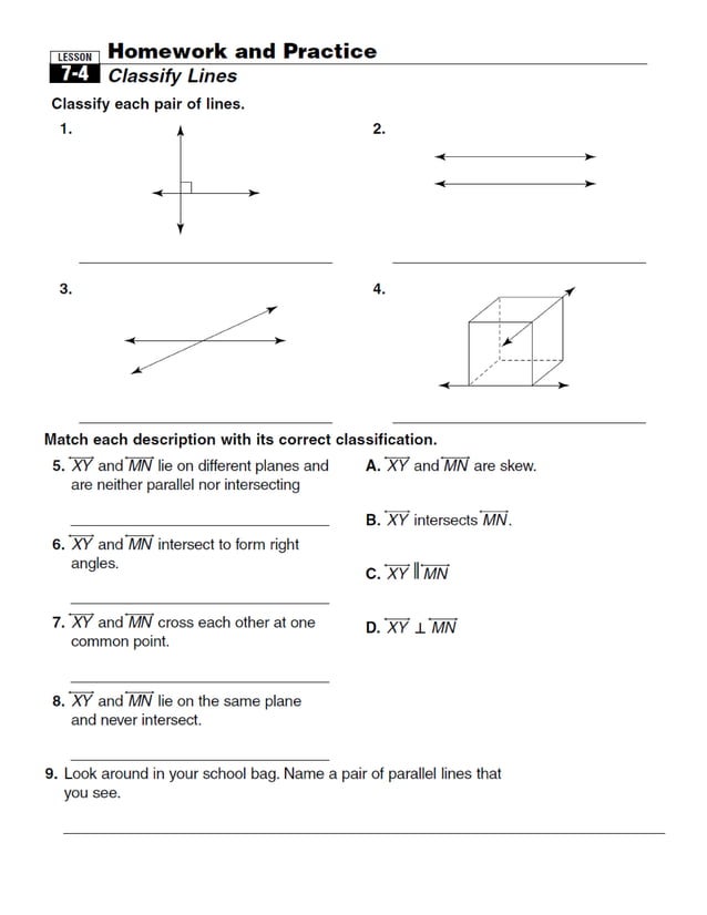 Lesson 7 4 classifying lines