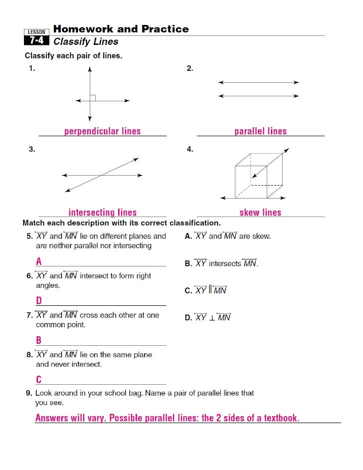 Lesson 7 4 classifying lines