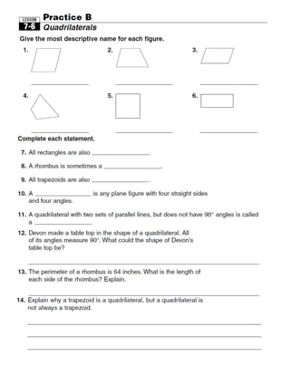 Lesson 7 6 quadrilaterals | DOCX