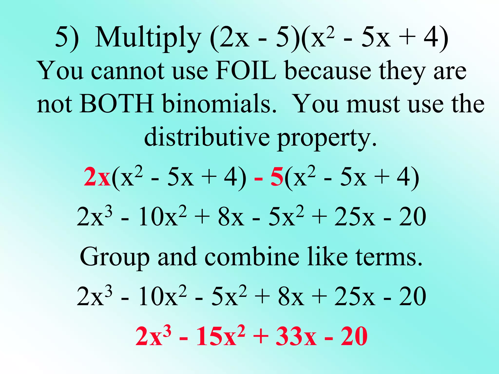 Lesson 7-7FOILPPT.ppt