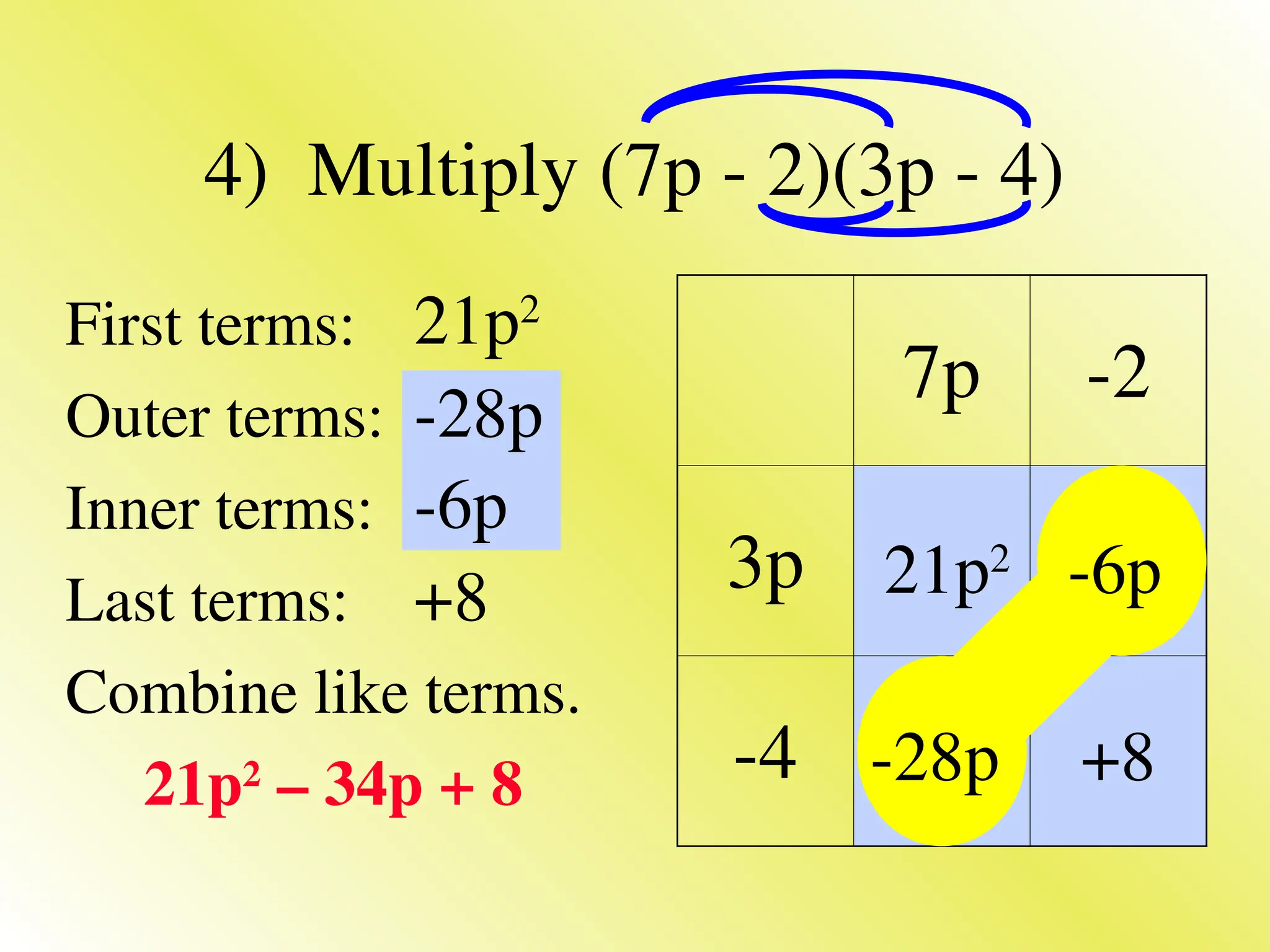 Lesson 7-7FOILPPT.ppt multiply polynomials | PPT