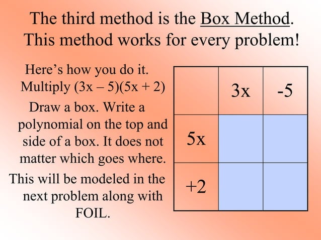 Lesson 7-7th FOIL PPT - polynomials - multyply with FOIL method | PPT ...